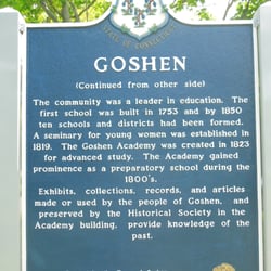 Goshen Historical Marker - Landmarks & Historical Buildings - N St and ...