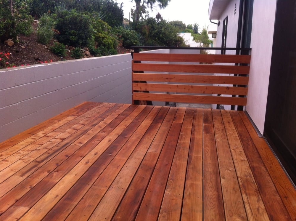 Redwood Deck Railing Systems