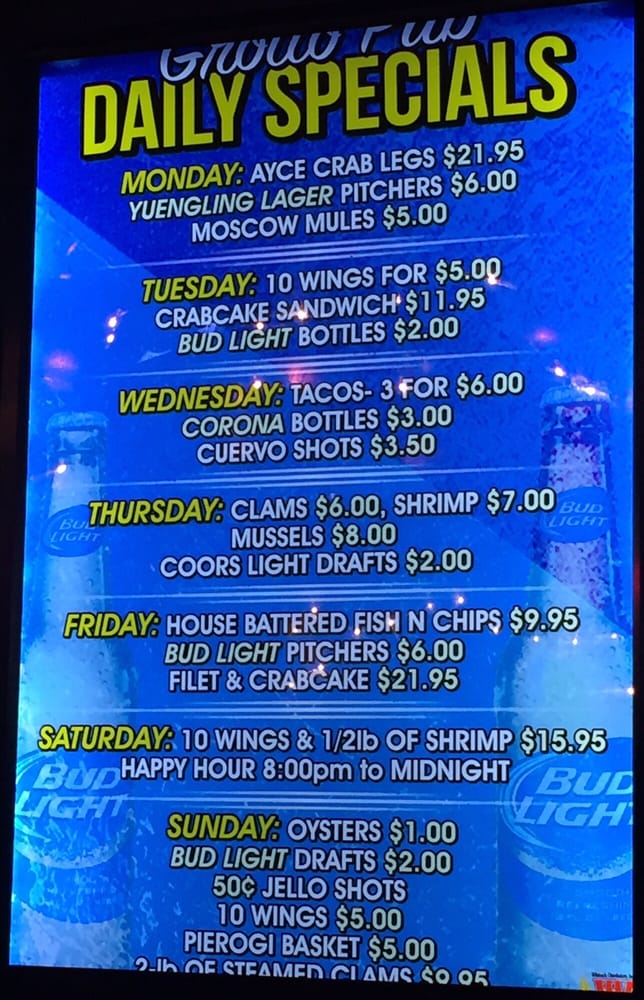 Online Menu of Grotto Pub Restaurant, Enola, Pennsylvania, 17025 - Zmenu