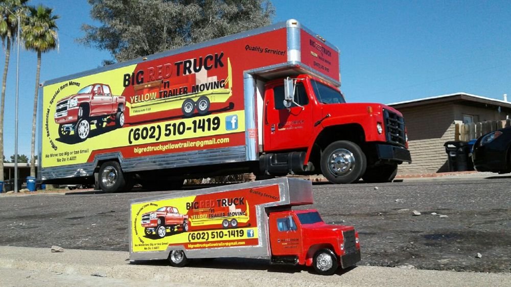 Big Red Truck & Yellow Trailer Moving - 10 Photos & 12 Reviews - Movers ...