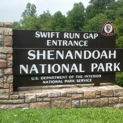 Shenandoah National Park Swift Run Gap Entrance - Landmarks ...