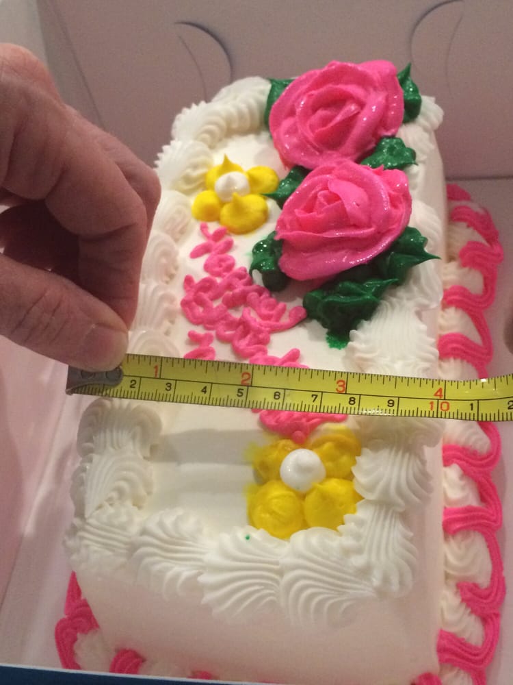 Smallest Birthday Cake I ve Ever Gotten How Is This The 1 3 Sheet Cake 