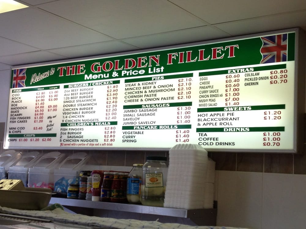 Golden Fillet - Fish & Chips - 110 Frinton Road, Clacton On Sea, Essex ...