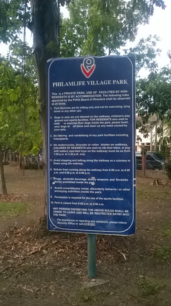 Philam Life Village Park - Recreation Centers - Our Lady Of Fatima Road ...