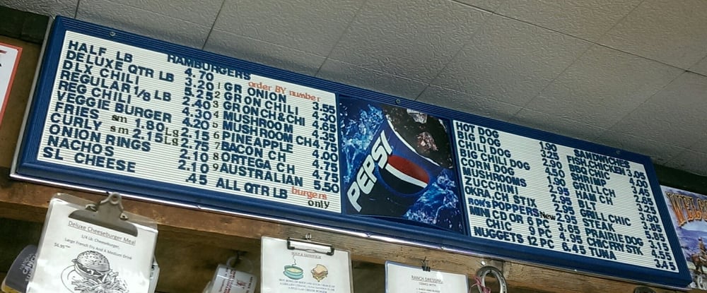 Online Menu of Hamburger Stand Restaurant, Springville, California ...