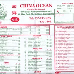 China Ocean - 22 Reviews - Chinese - 8100 George Washington Mem Hwy ...
