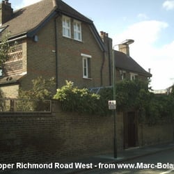 Marc Bolan’s Last home - Cultural Center - 142 Upper Richmond Road West ...