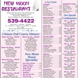 New Moon Chinese - Chinese - 78 Townsend Street, Sydney, NS ...