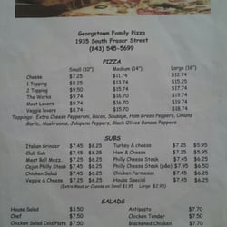 Georgetown Family Pizza - Pizza - 1935 S Fraser St, Georgetown, SC ...