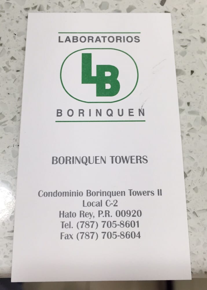 Laboratorios Boriquen - Laboratory Testing - Borinquen Towers II, San ...