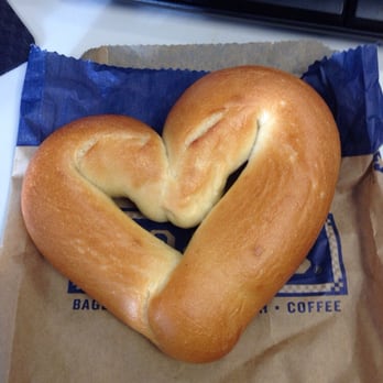 Heart Shaped Bagel At Einsteins | semashow.com