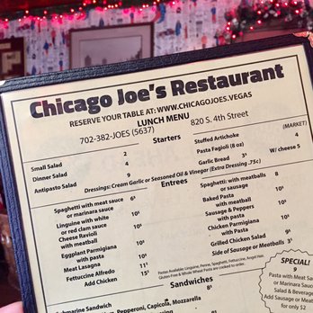 Chicago Joe’s - 242 Photos & 384 Reviews - Italian - 820 S 4th St ...