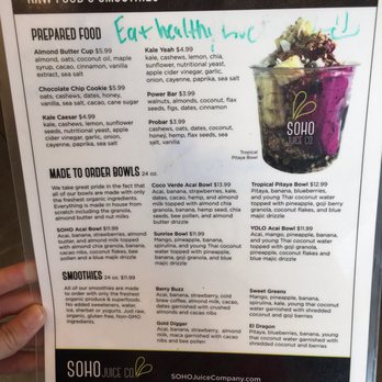 SOHO Juice Co. - Order Online - 158 Photos & 129 Reviews - Juice Bars ...