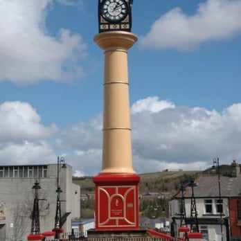 The Town Clock - Local Flavor - The Circle, Tredegar, Blaenau Gwent ...