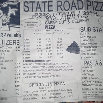 State Road Pizza - 18 Photos & 16 Reviews - Pizza - 5320 State Rd ...