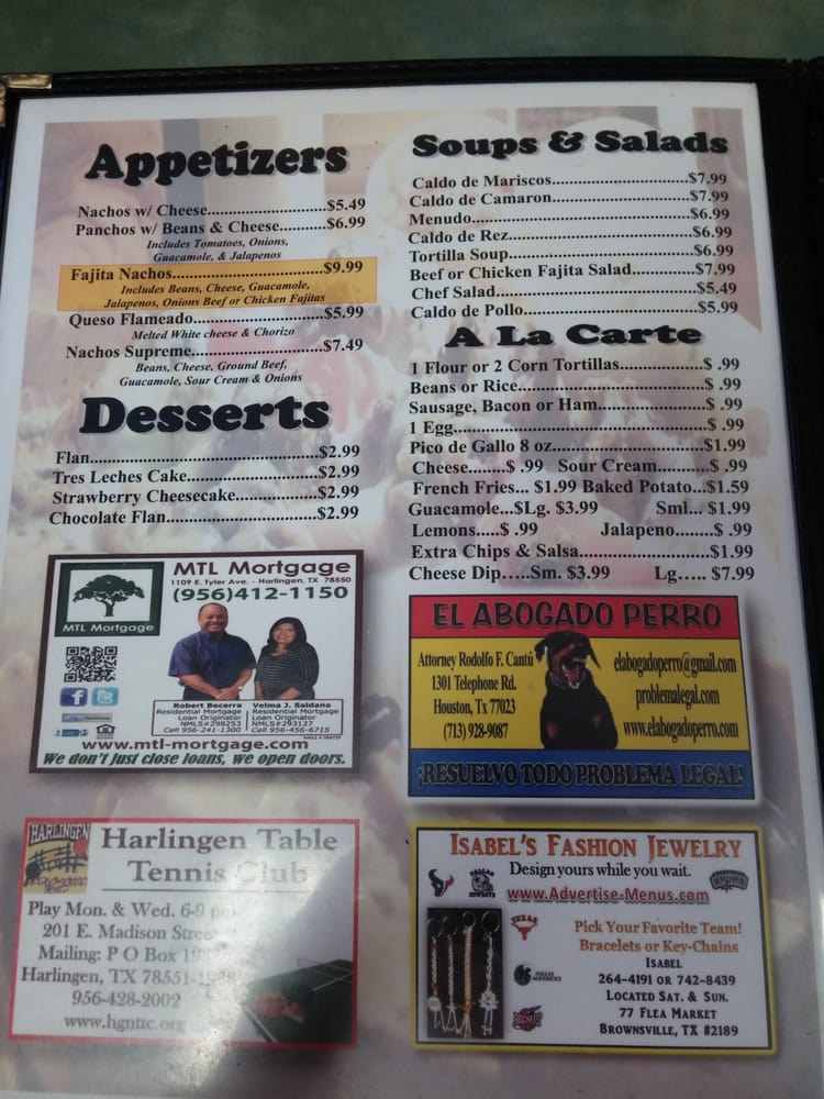 Online Menu of Vickys Restaurant Restaurant, San Benito, Texas, 78586 ...