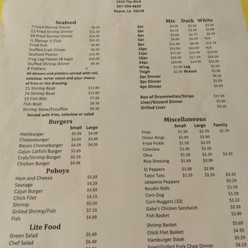 Gabe’s Cajun Food Restaurant - 25 Reviews - Cajun/Creole - 1410 The ...