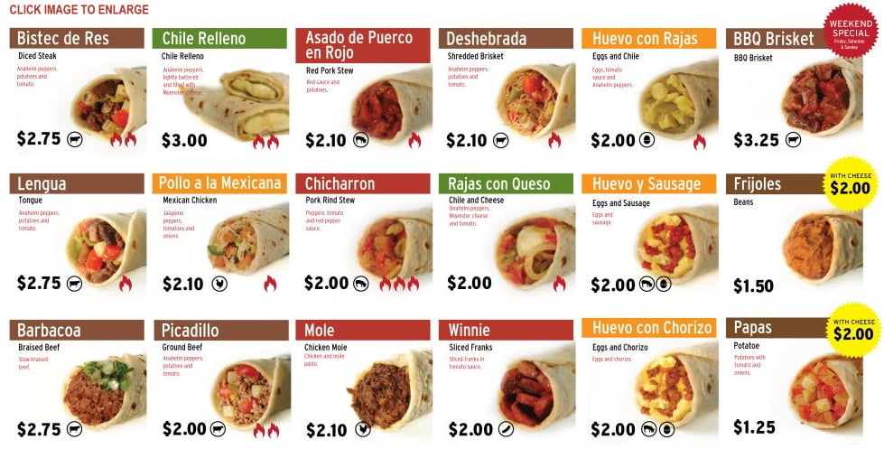Online Menu of Burrito Crisostomo Restaurant, El Paso, Texas, 79912 - Zmenu