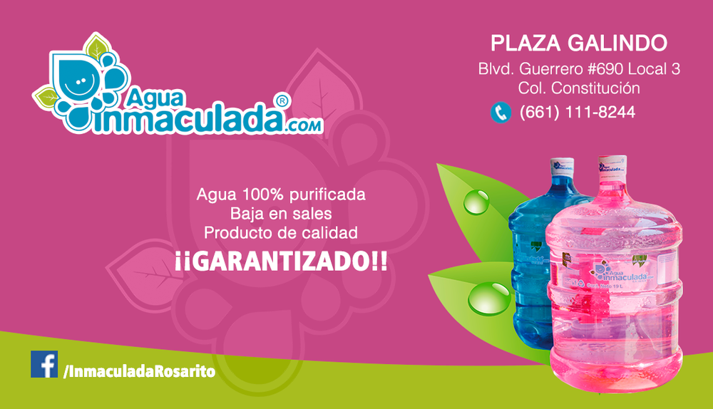 Agua Inmaculada - Water Purification Services - Blvd. Guerrero 690 ...