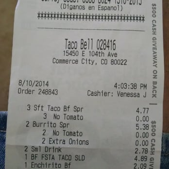 Taco Bell - Commerce City, CO - 2 Reviews added this month - Fast Food ...