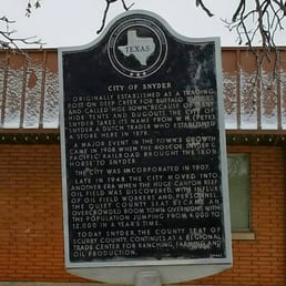 City of Snyder City Hall - Public Services & Government - 1925 24th St ...