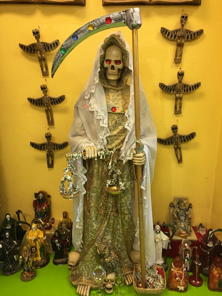 o.jpg (750×1000) | Santa muerte, Grim reaper, Sugar skull art